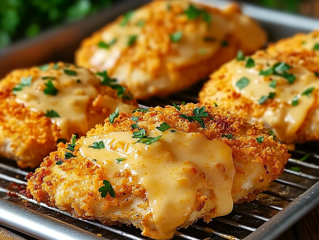 Crispy Cheddar Chicken - JuicyTable