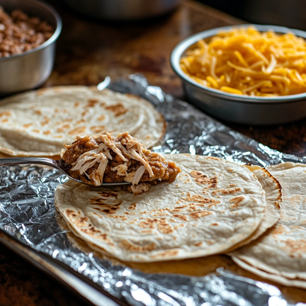 Mini Chicken Sheet Pan Tostadas - JuicyTable
