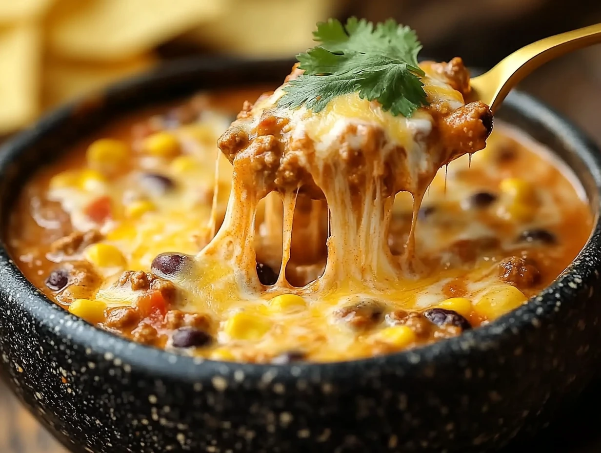 Cheesy Enchilada Chili - JuicyTable