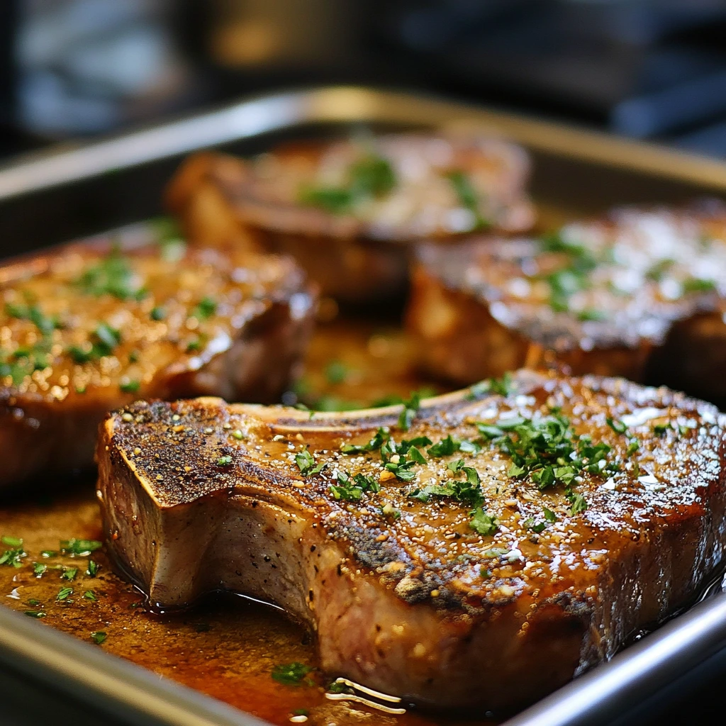 Parmesan Baked Beef Chops - JuicyTable