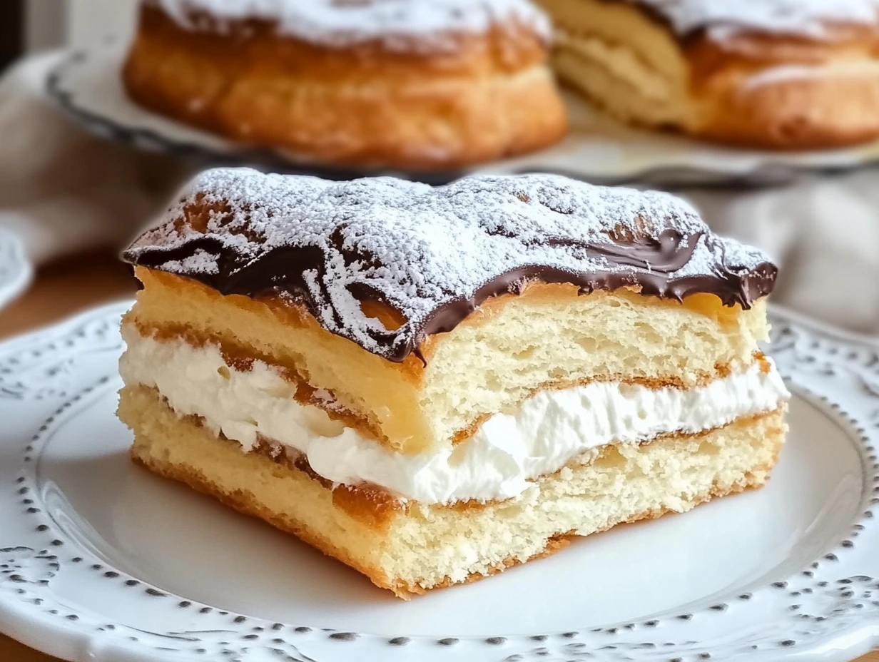 Easy Cream Puff Cake - JuicyTable
