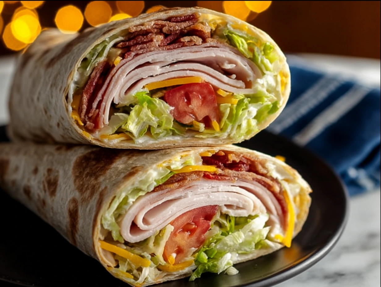 Turkey Ranch Club Wrap - JuicyTable