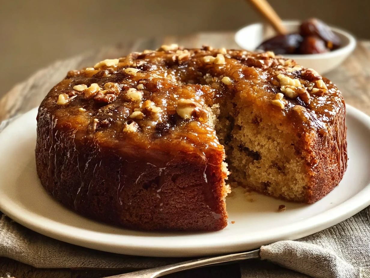 Moist Persian Date Cake with a Rich Cinnamon and Cardamom Spice ...
