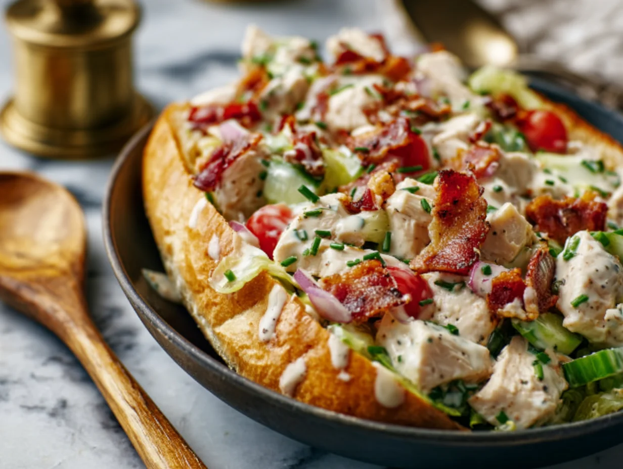 Savory Chopped Chicken Turkey Bacon Ranch - JuicyTable